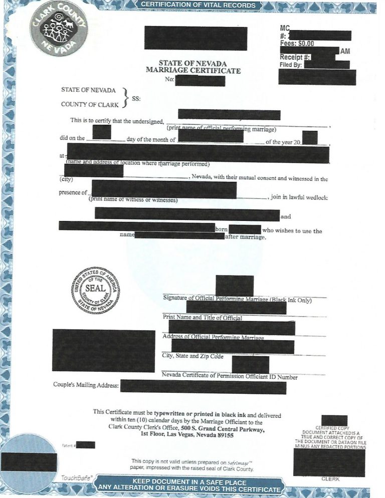 Marriage certificate translation into German - English & Spanish to German